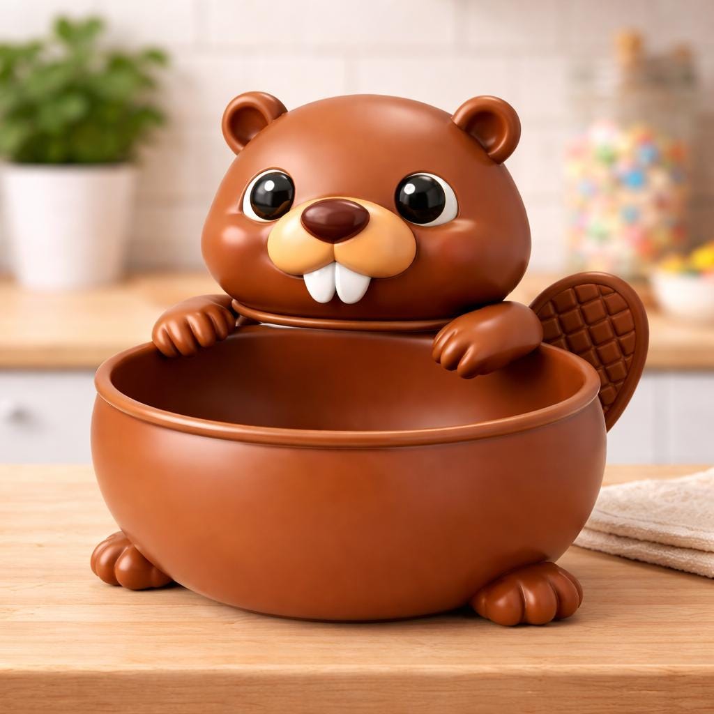 Beaver-shaped Candy Bowl – 3D STL File for Printing - Etsy