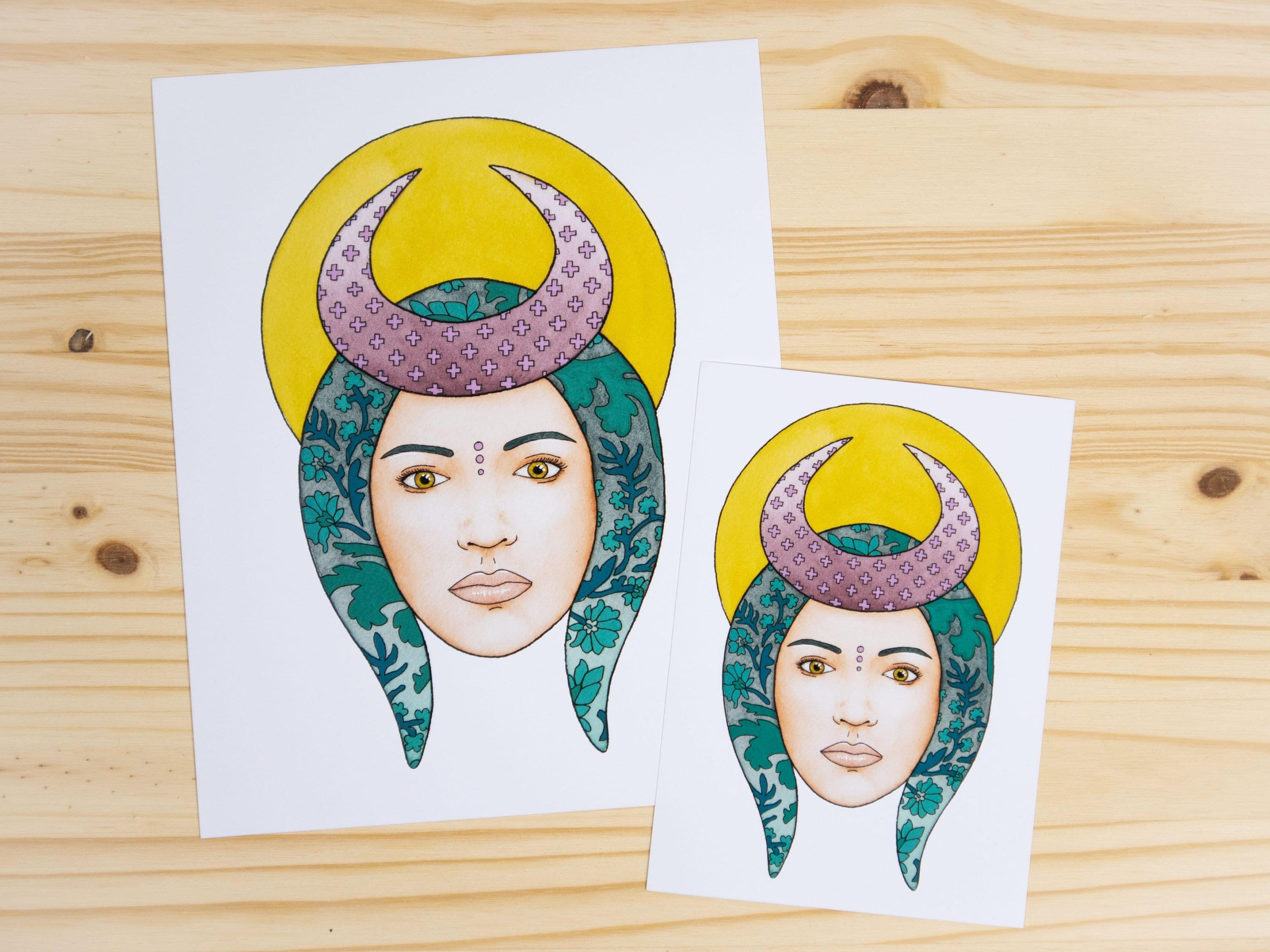LYDIA, Sci Fi Moon Goddess, Divine Feminine Sun Goddess, Colorful ...