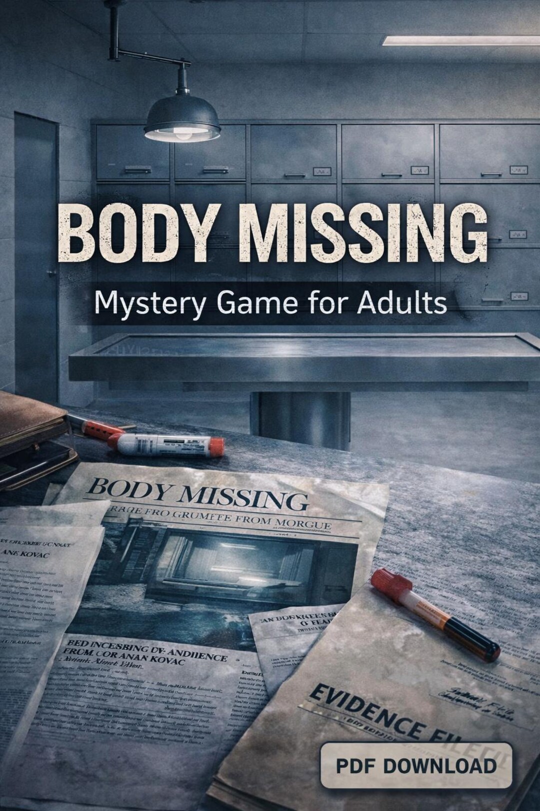 Murder Mystery Game Printable| Detective Case File True Crime Game ...