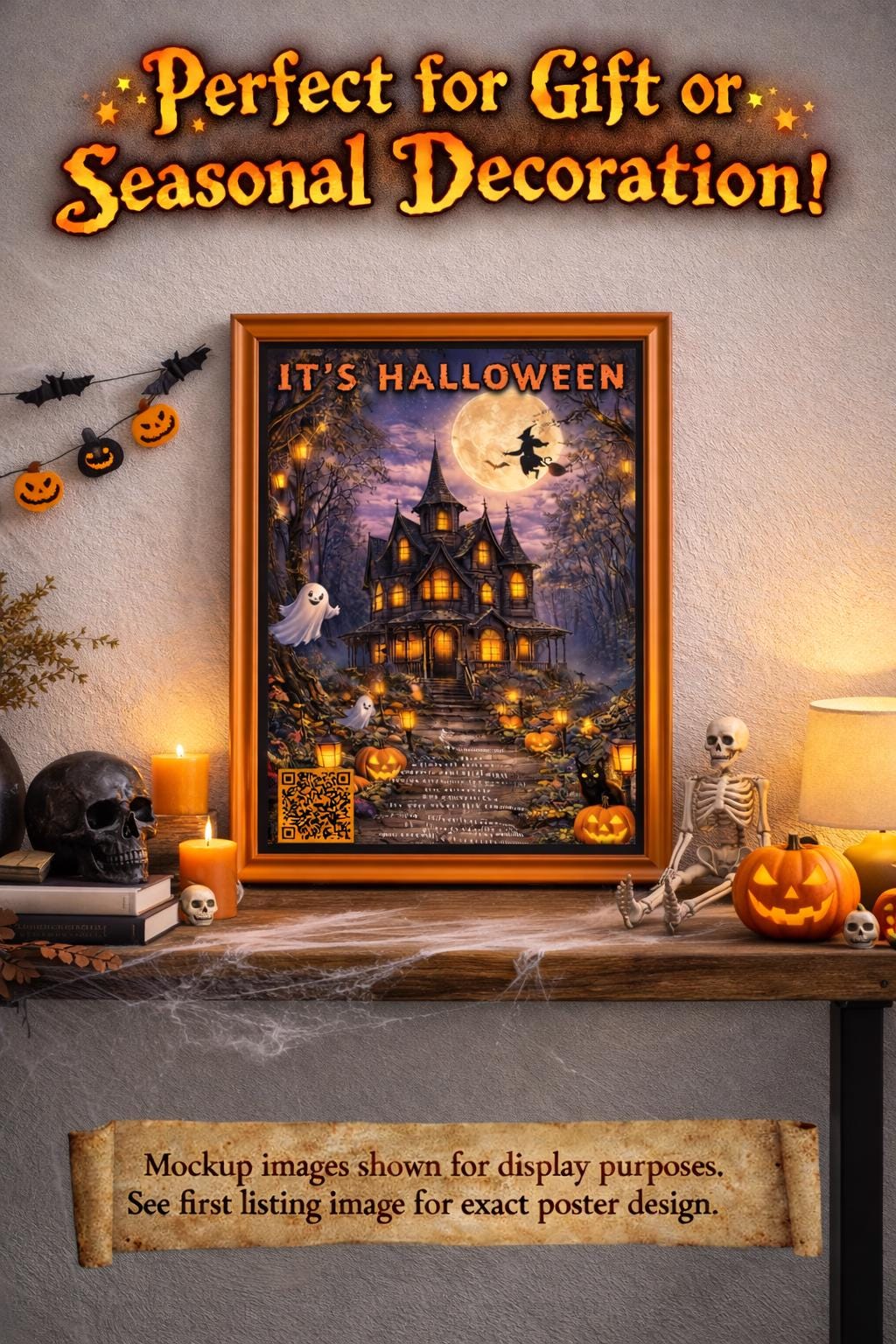 Halloween Music Poster - "hallows Lane" | Scan QR Code to Hear the Song ...