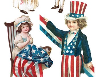 Victorian July 4th Clipart