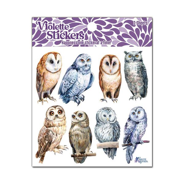 Owl Sticker - Etsy UK