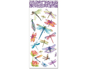 3 Sheets Self Adhesive Dragonfly Dragonflies Stickers Colorful - Etsy