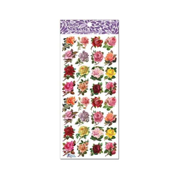 Rose Stickers - Etsy