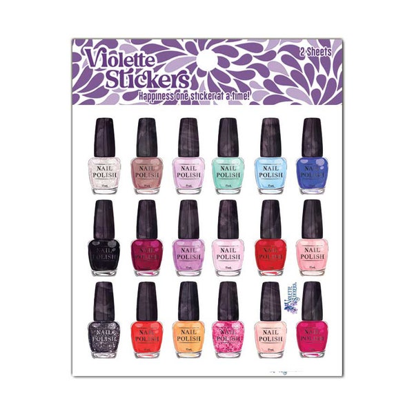 Nail Polish Stickers - Etsy
