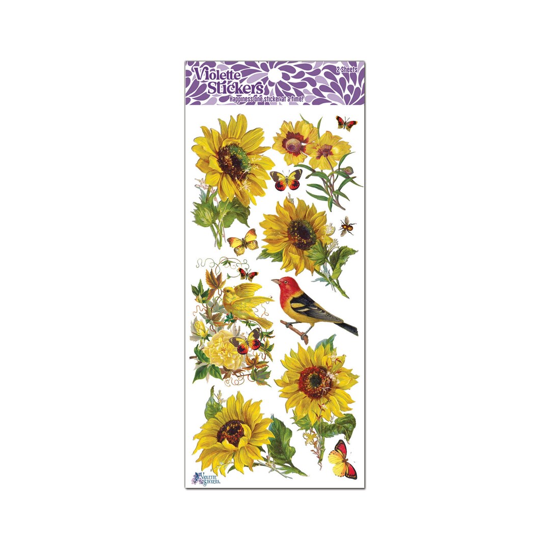 C59 Sunflower Stickers - Etsy