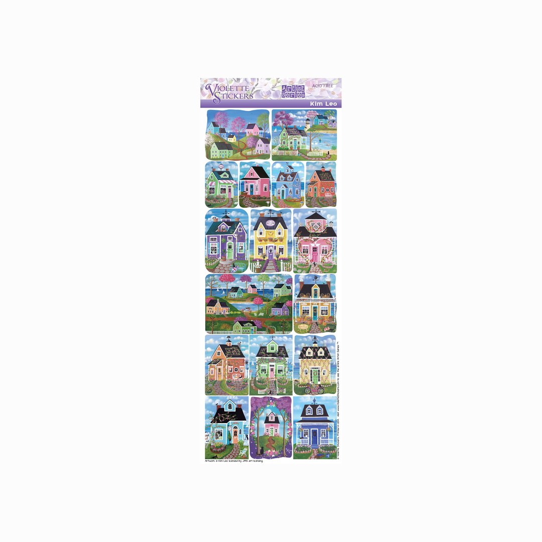 A102 Cottages Stickers 1 Large Sheet - Etsy