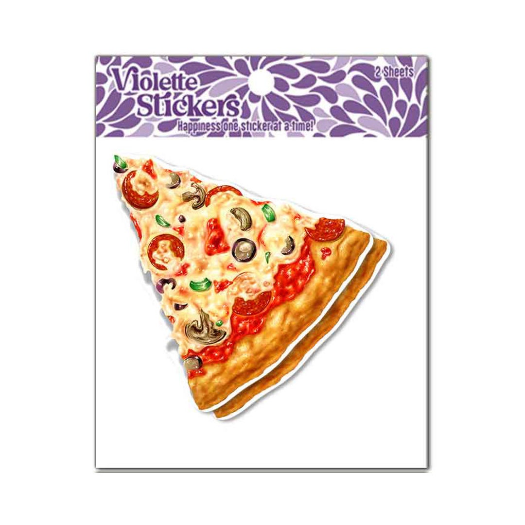 Pizza Vinyl Sticker 2 Pcs - Etsy
