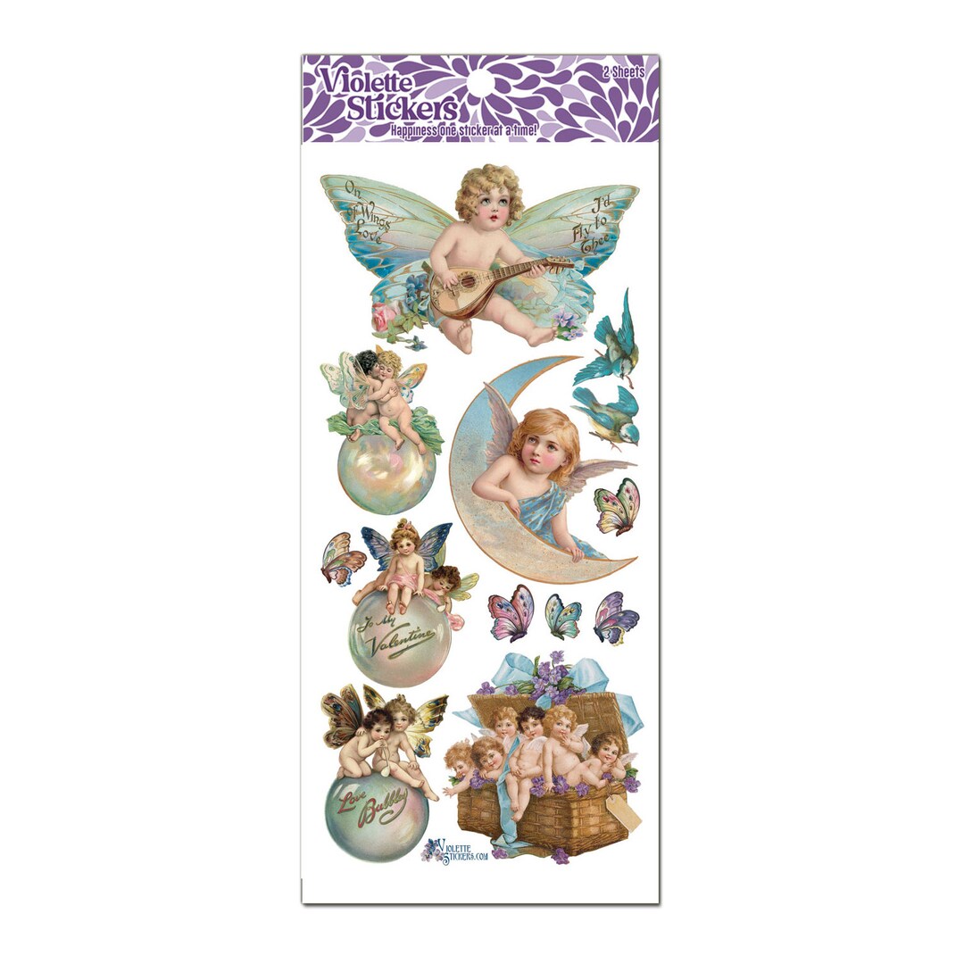 P50 Winged Cherubs Angels Stickers - Etsy