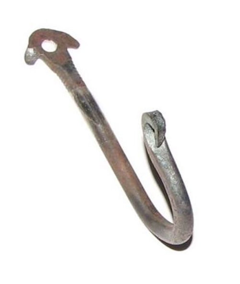 Hand Forged Iron Hooks. Set of 6. Free Shipping | Etsy