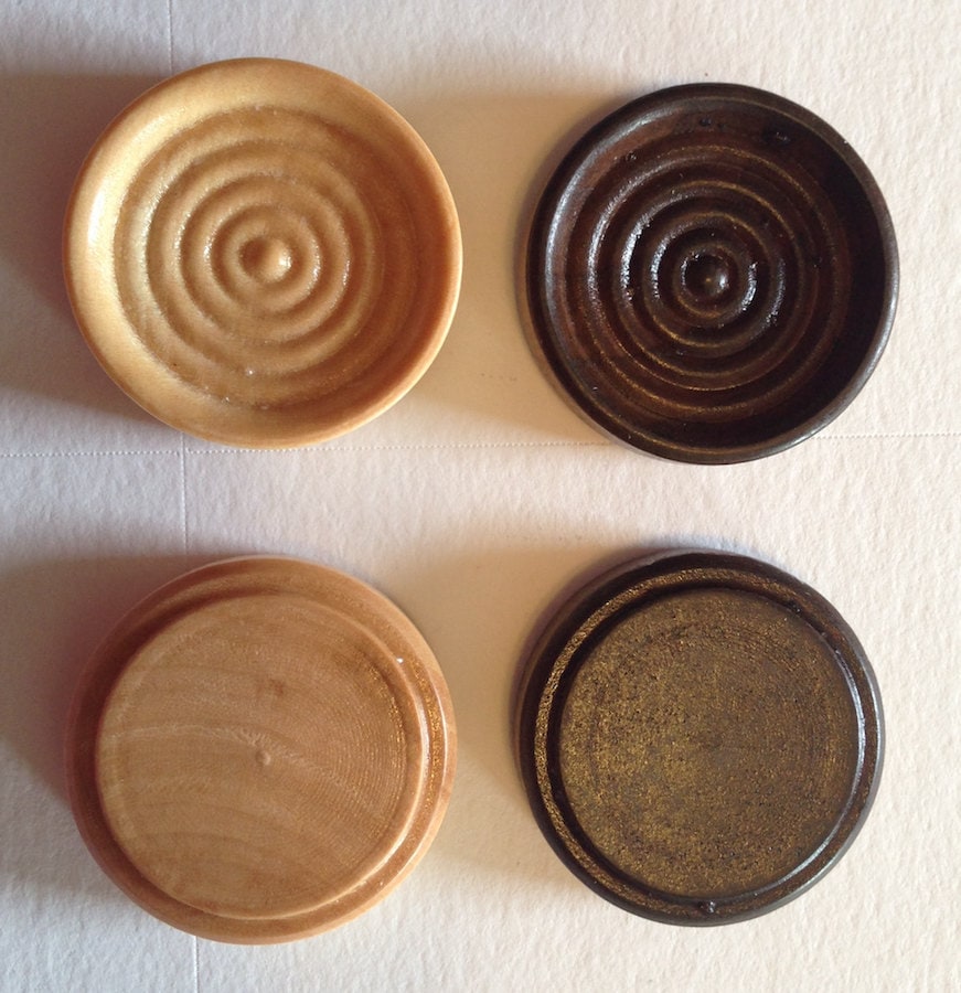 Wooden Checkers Set of 24 - Etsy