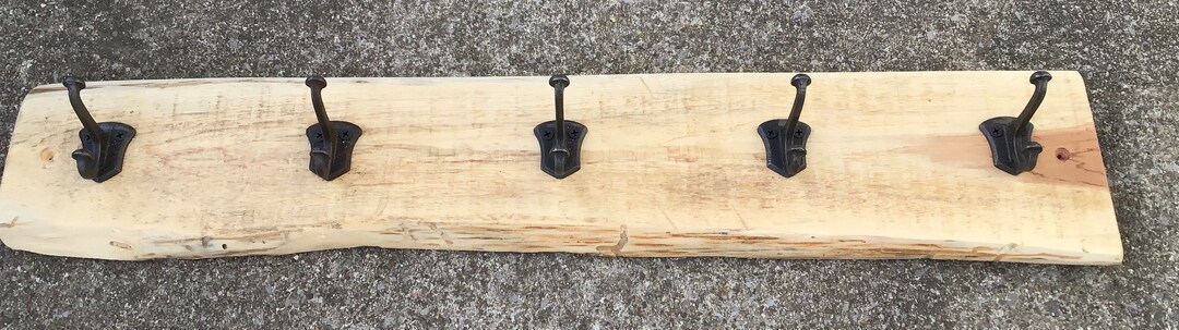 One of a Kind Rustic Hook Rack - Etsy