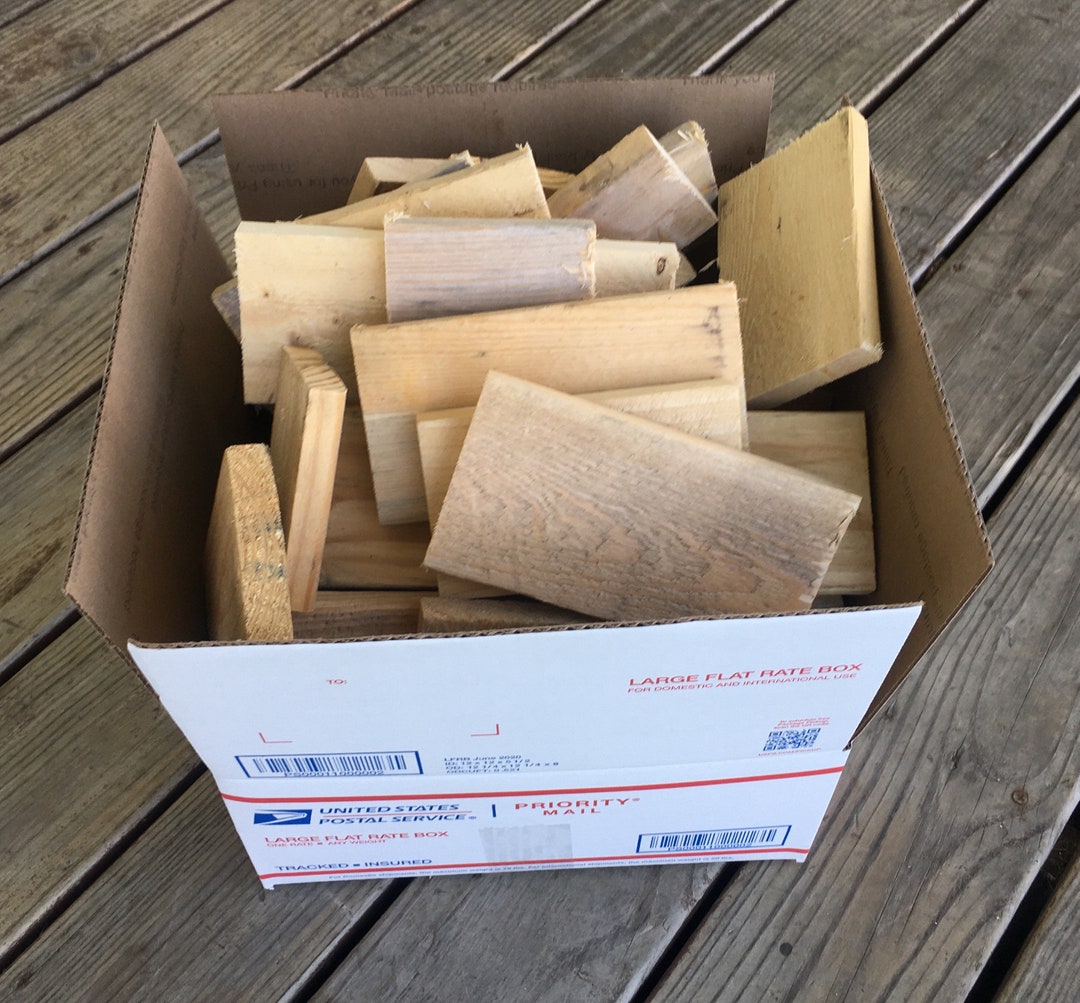 Large USPS Box of Wood Pieces, FREE SHIPPING - Etsy