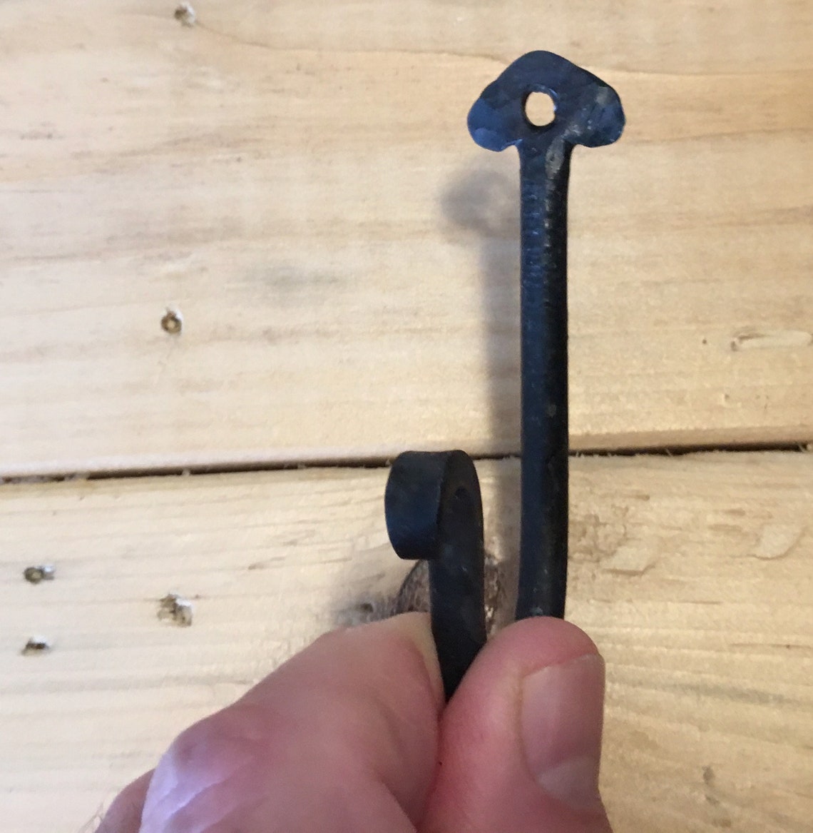 Hand Forged Iron Hooks. Set of 6. Free Shipping | Etsy