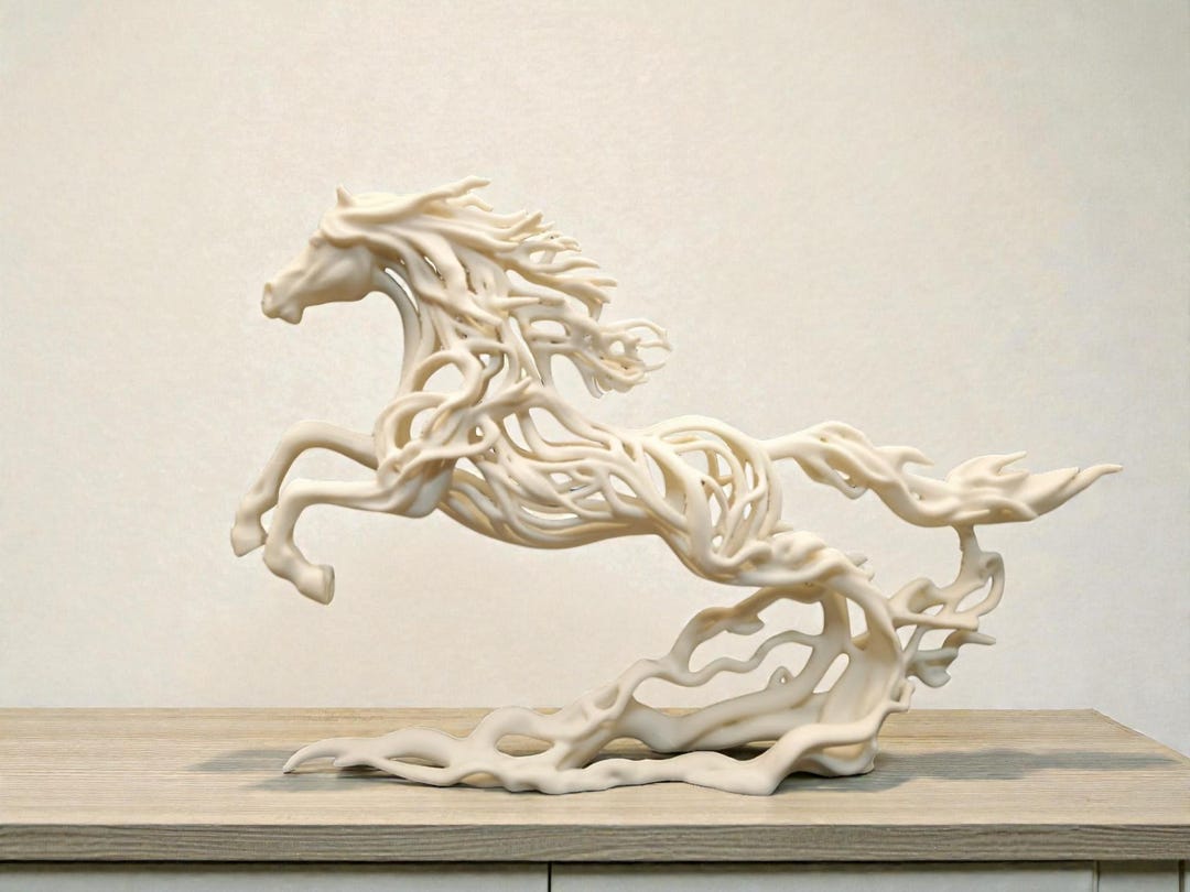 Ethereal Stallion Horse STL File for 3D Printing, Elegant Horse ...