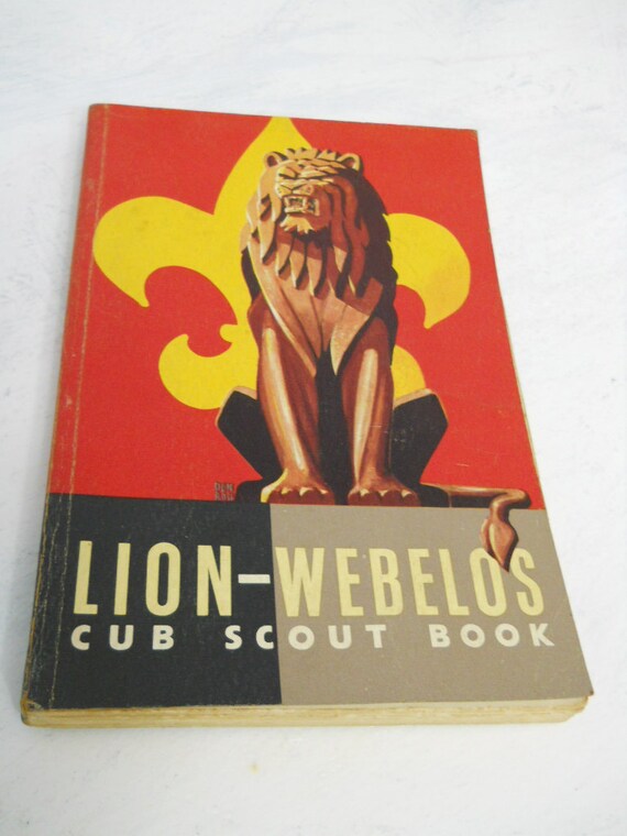 Items similar to Scouting Boy scout Lion Weblos cub scout Book on Etsy