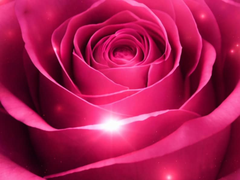 Pink Rose Galaxy Wallpaper, Romantic Floral Phone Background (instant ...