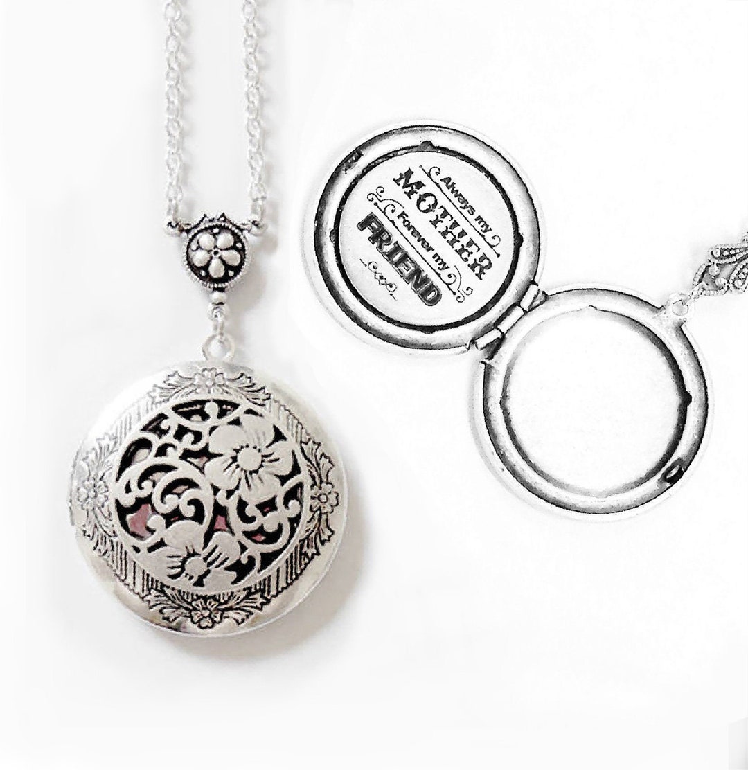 Engraved Locket,message Locket Necklace, Personalized Locket ...