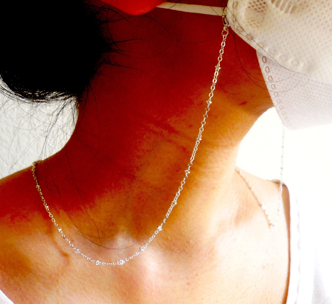 Face Mask Jewelry Mask Necklaceface Mask Satellite Chainface - Etsy