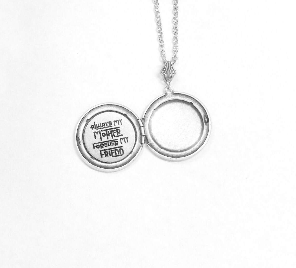 Engraved Locketmessage Locket Necklace Personalized Locket - Etsy