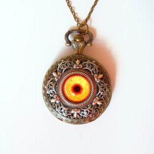 Eyeball Pocket Watch Necklace - Etsy