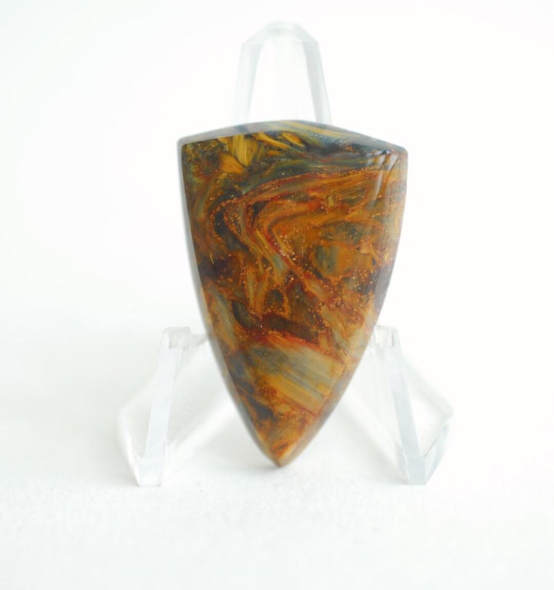 Pietersite Cabochon, Flashy Golden Stone, Bronze Color Ring Stone... - Etsy