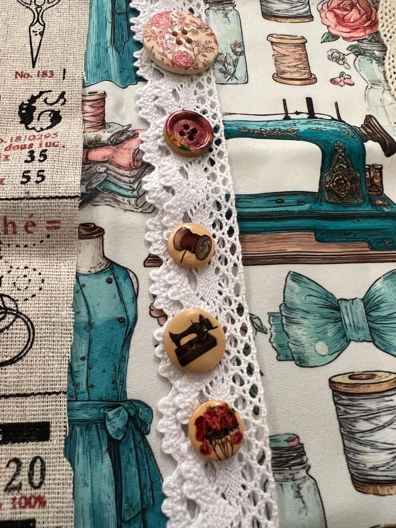 Fabric Theme SEWING Slow Stitch, Collage, and Junk Journaling. - Etsy