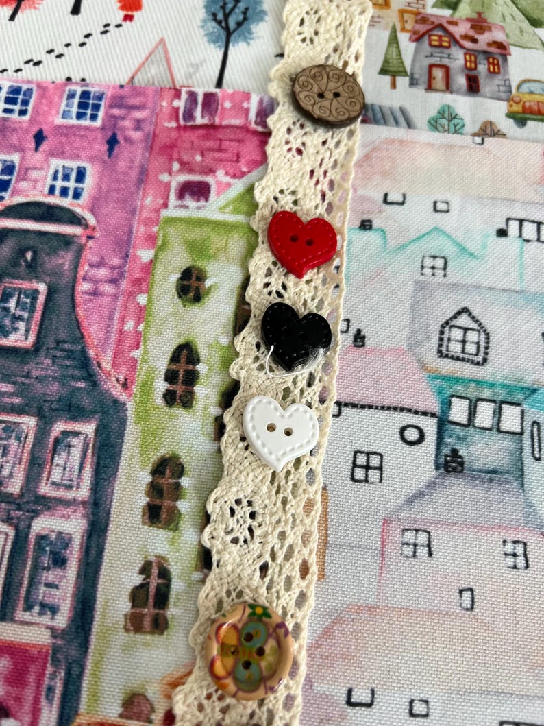 Fabric Theme HOUSES Slow Stitch, Collage, and Junk Journaling. - Etsy