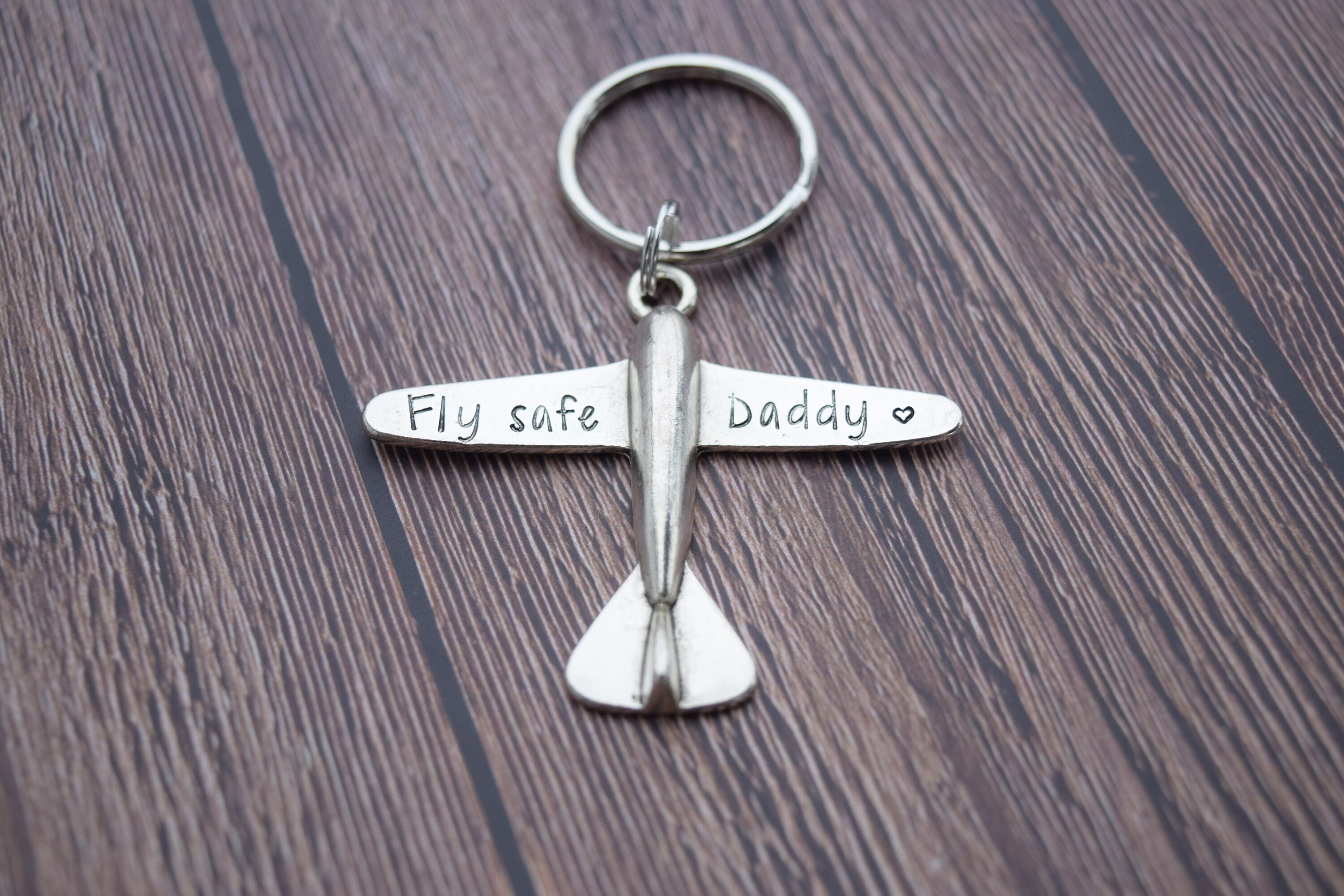 Fly Safe Daddy Keychain Airplane Keychain Gifts for Pilots | Etsy
