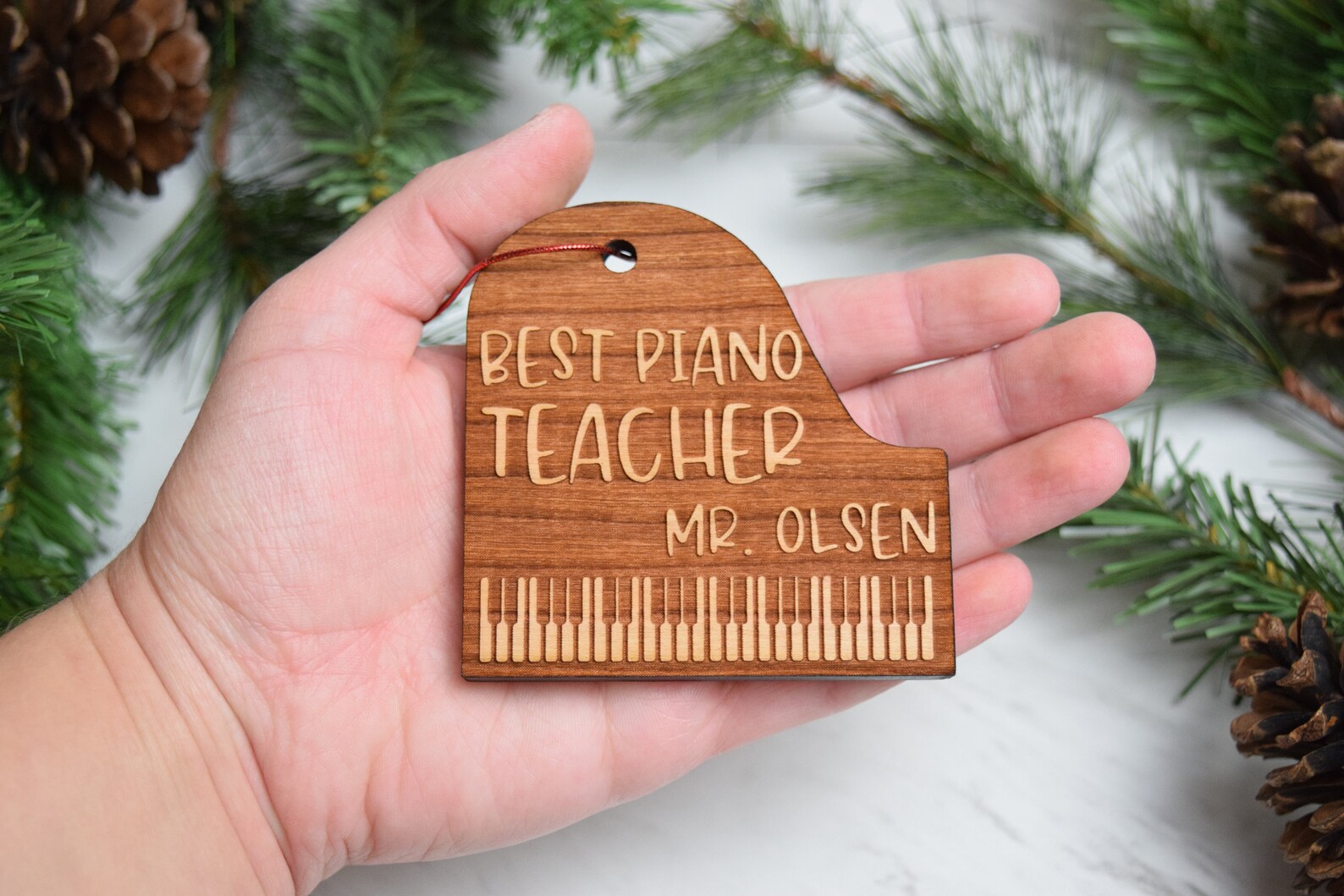 Personalized Piano Ornament | Piano Teacher Ornament | Gifts for Piano ...