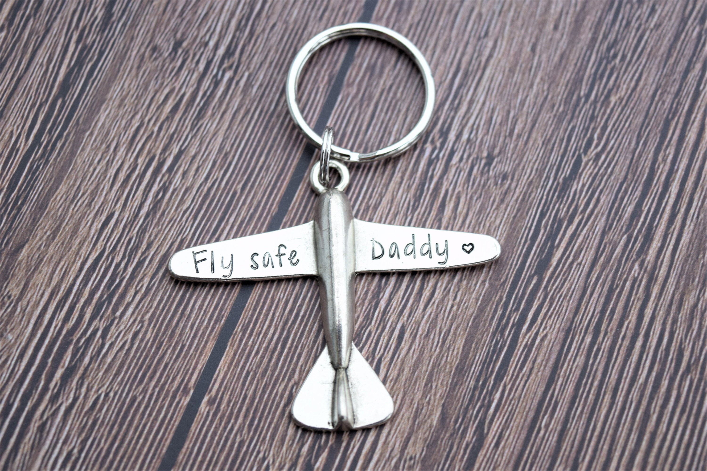 Fly Safe Daddy Keychain Airplane Keychain Gifts for Pilots | Etsy