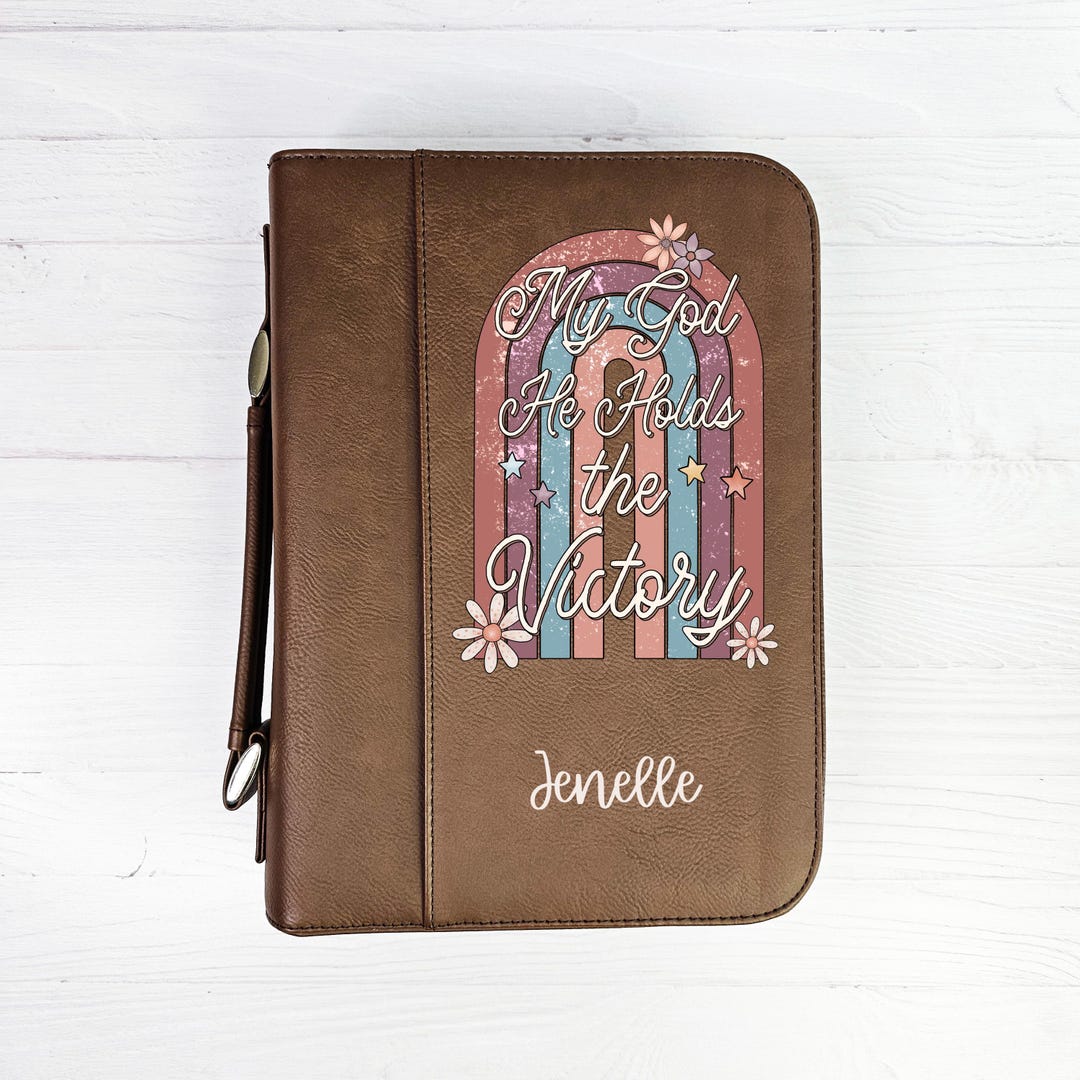 Personalized Bible Cover | My God Holds the Victory Bible Case | Custom ...