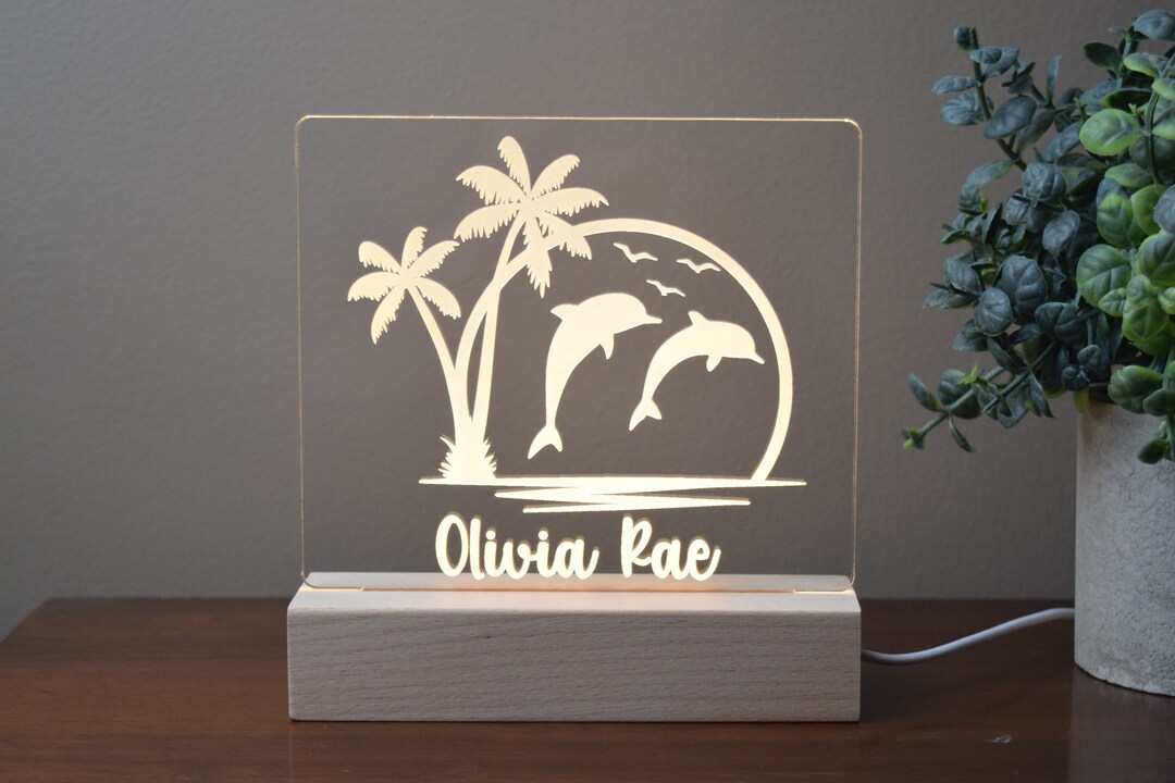 Dolphin Night Light for Girls Kids Night Light Dolphin Gifts ...