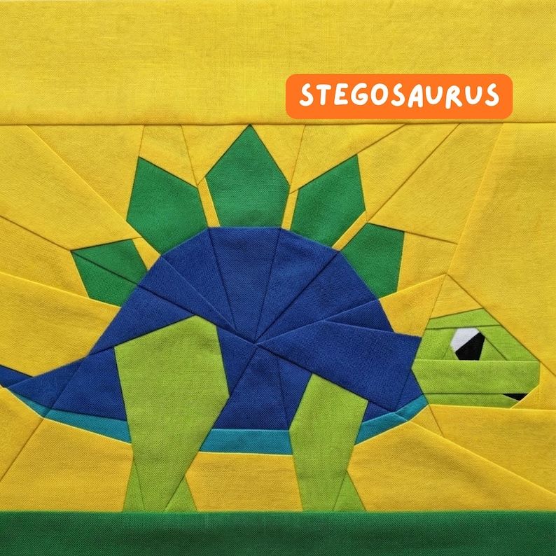 Dinosaur Quilt Pattern Bundle Baby Boy Nursery Decor Modern FPP ...