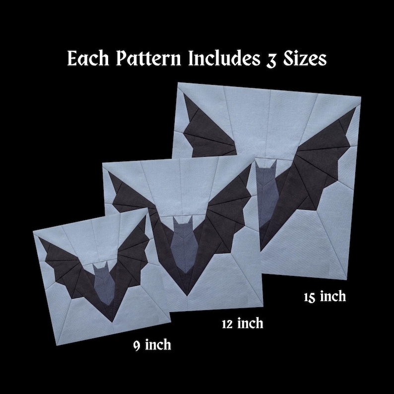 Pacote Gótico FPP Mega com 30 Moldes para Blocos de Patchwork Dark ...