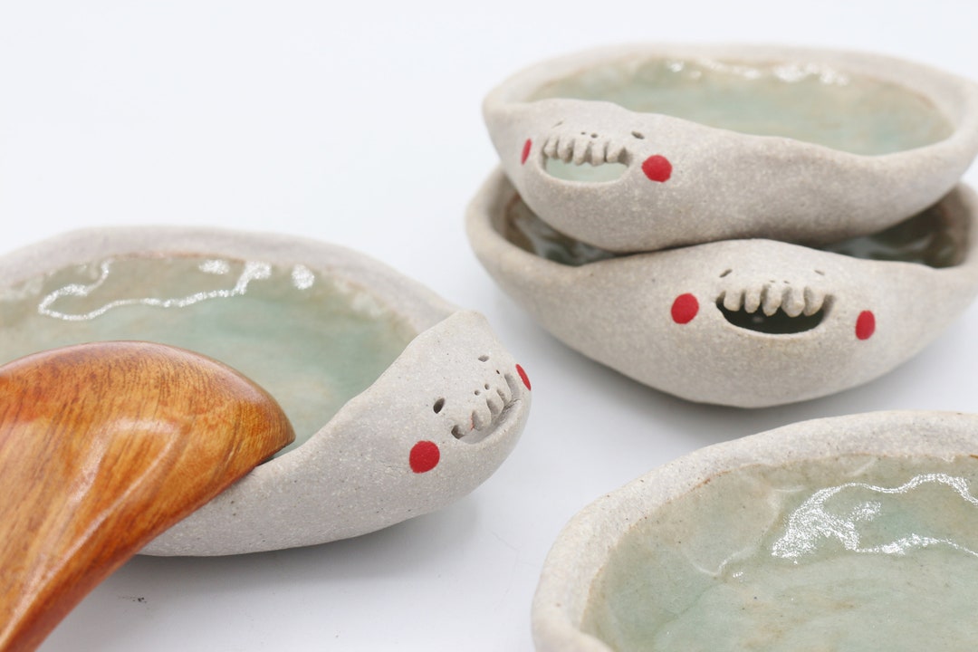 Handmade Face Spoon Rest Ceramic, Spoon Rest Unique, Spoon Rest for ...