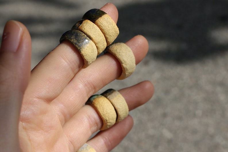 Handmade Ceramic Ring Light Sky Blue Ceramic Ring Size 3 - Etsy