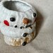 Snowman Ceramic Planter, Christmas Planter, Face Planter Pot, Drainage ...