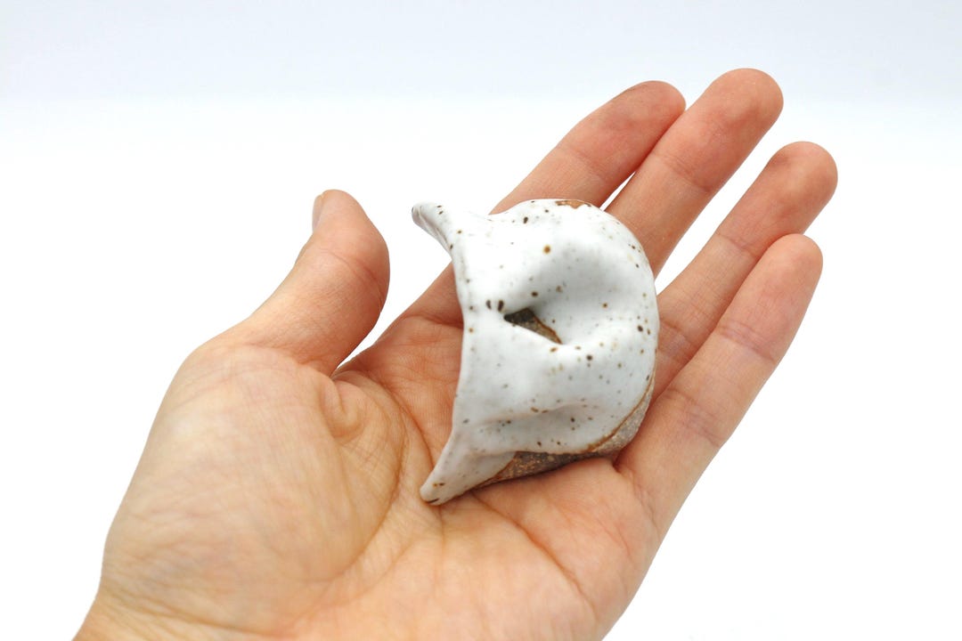 White Dumpling Magnets, Handmade White Ceramic Magnet, Small Magnet ...