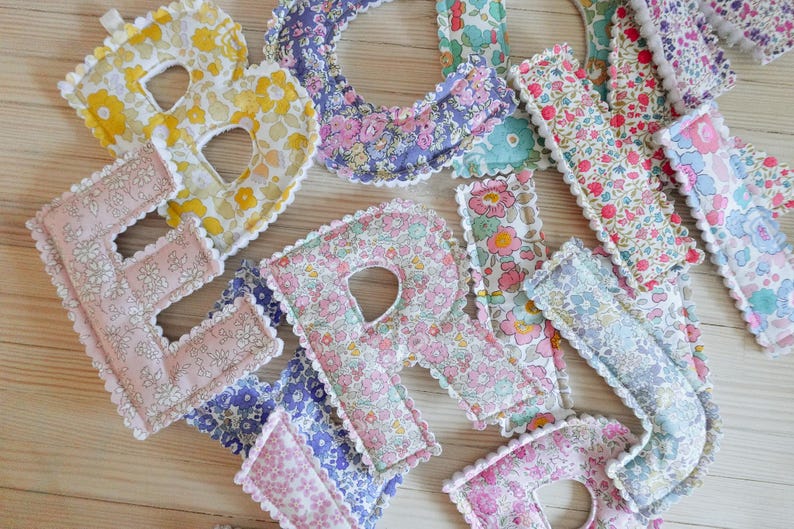 How to Make Puffy Fabric Letters - Instant Download Tutorial and ...