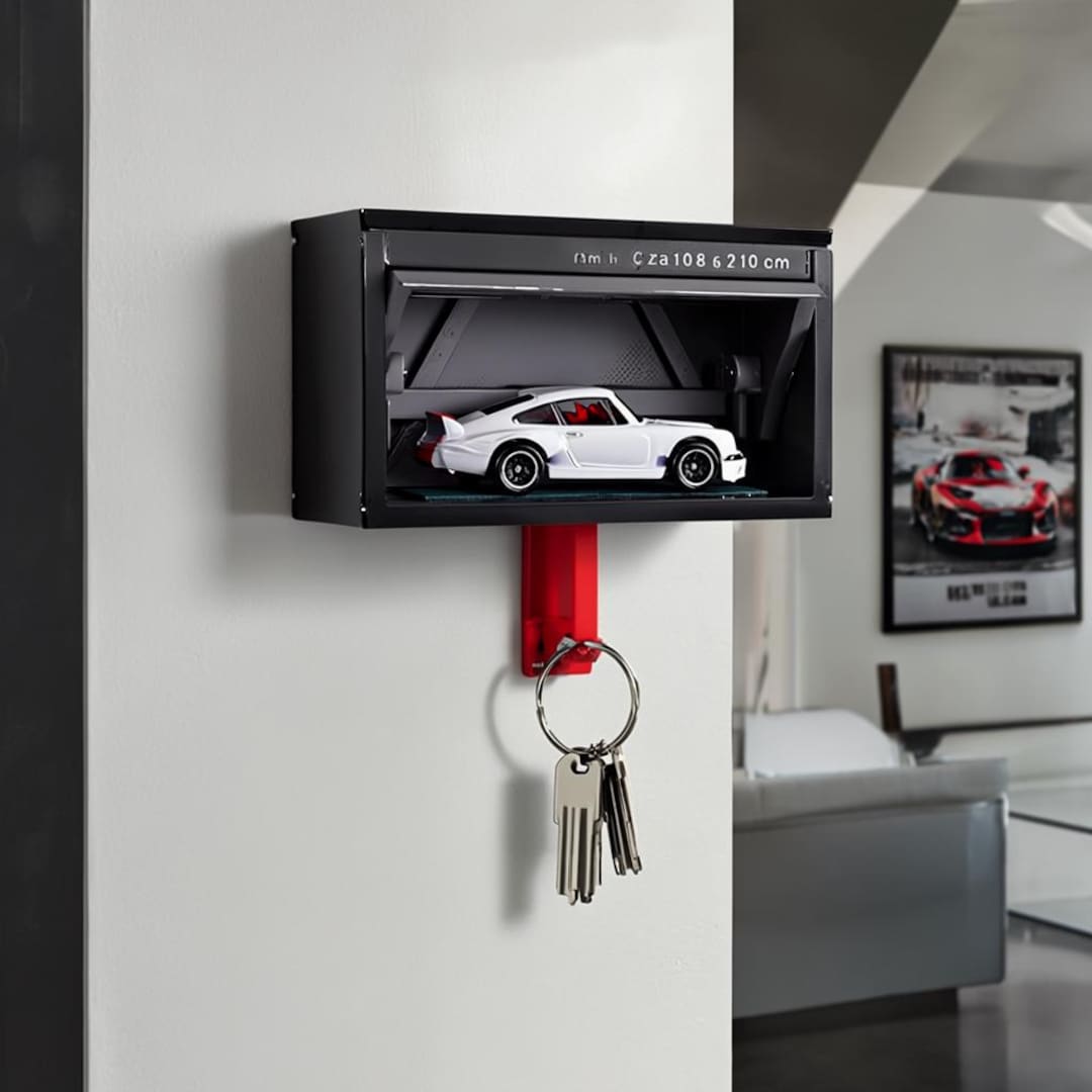 Wall Mounted Car Garage Key Holder | Fun Auto Decor - Etsy