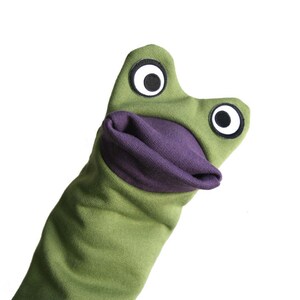 FROG Hand Puppet With Mood Made of Cotton - Etsy
