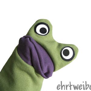 FROG Hand Puppet With Mood Made of Cotton - Etsy
