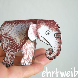 Paper Craft of Extinct Animals, Cut-out Sheet, Printed on Recycling ...