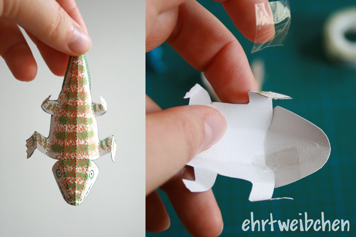 Paper Craft of Extinct Animals, Cut-out Sheet, Printed on Recycling ...