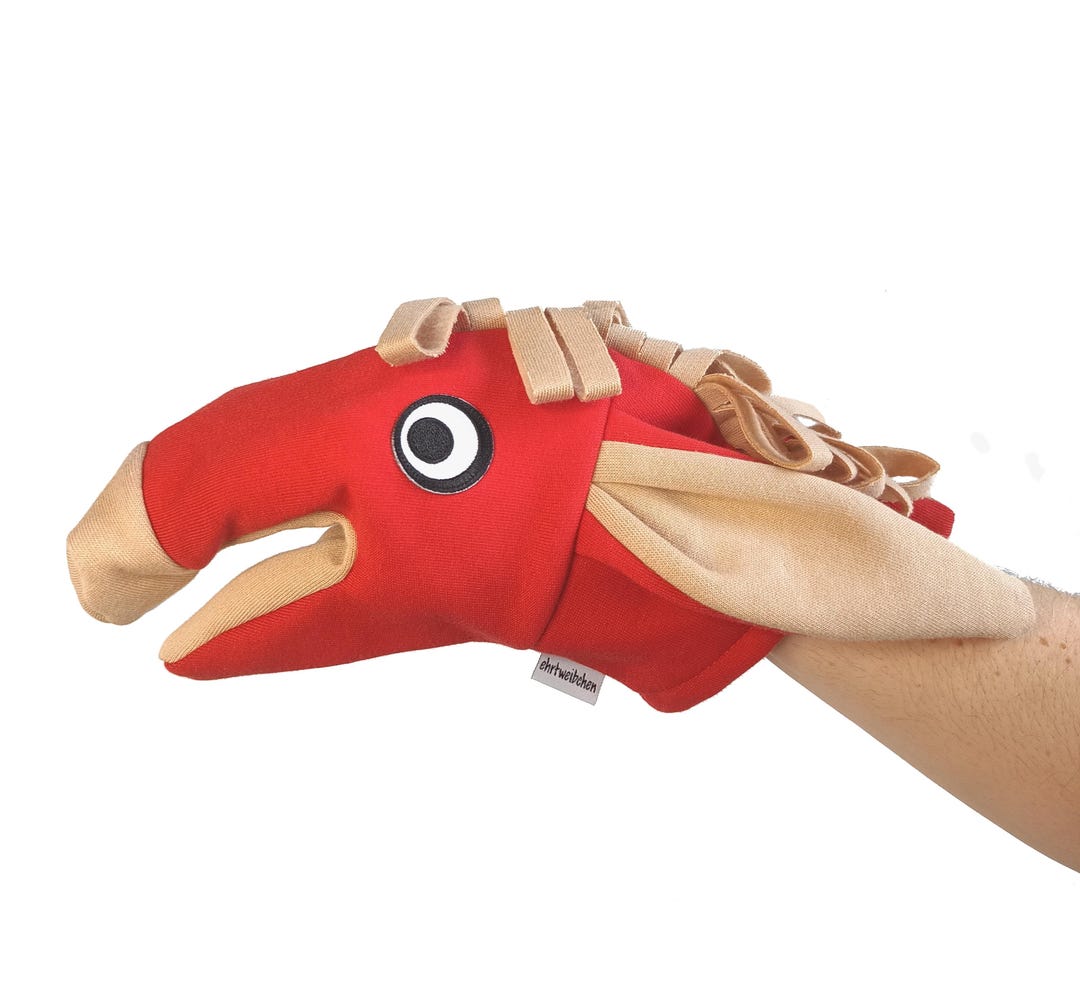 DONKEY Mimic Hand Puppet Made of Organic Cotton - Etsy