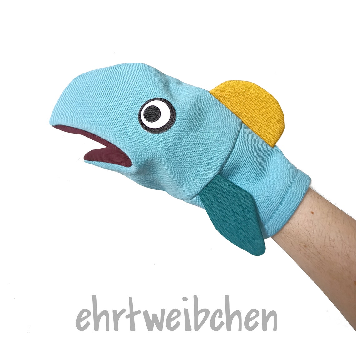 FISH Mimic Hand Puppet Made of Organic Cotton - Etsy