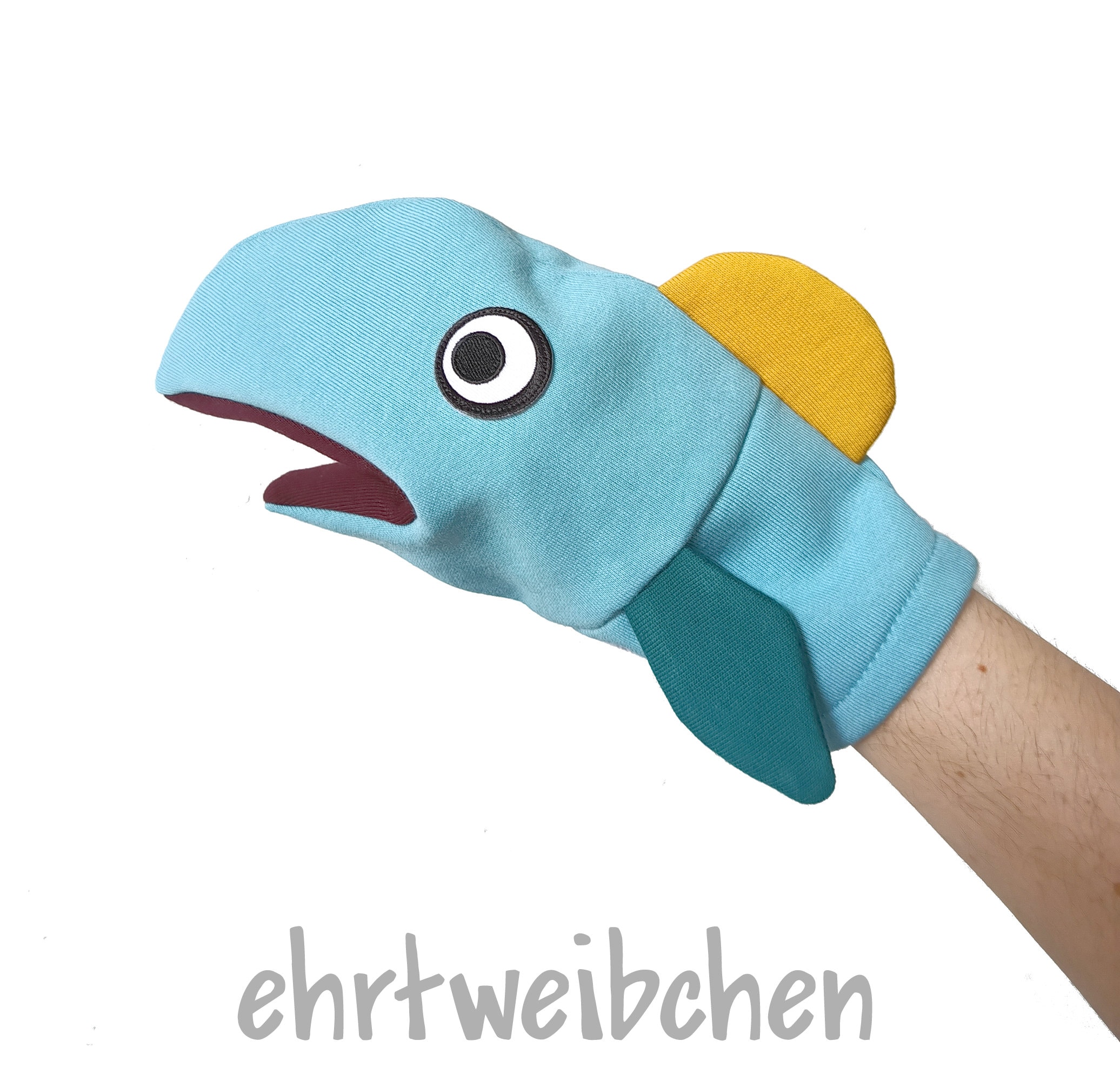 FISH Mimic Hand Puppet Made of Organic Cotton - Etsy
