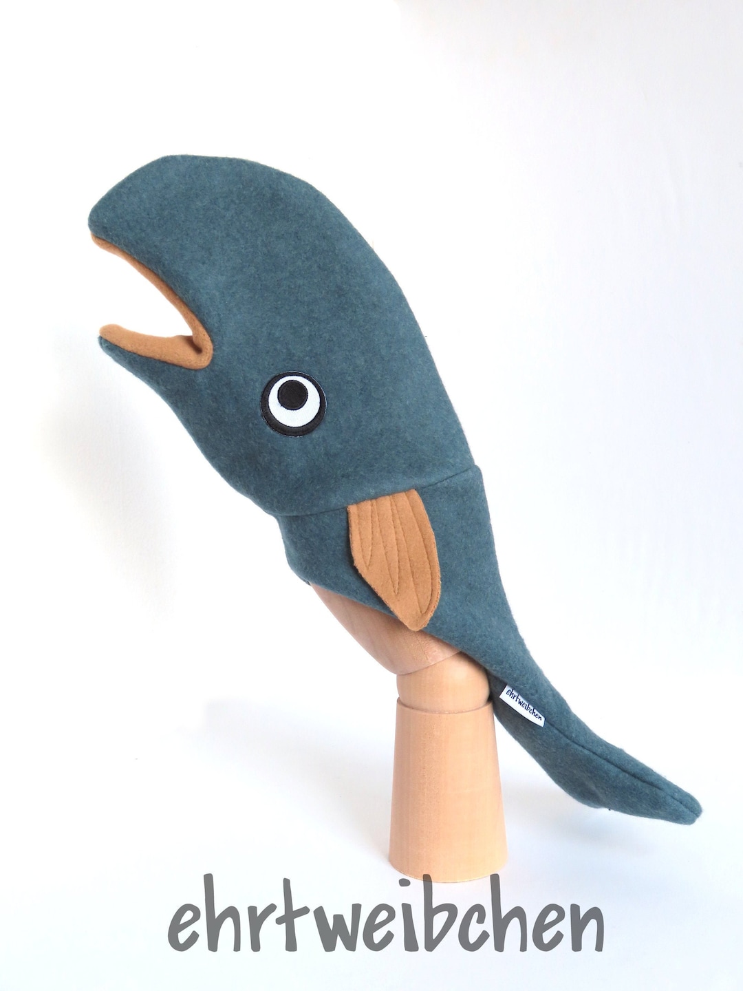 WHALE Mimic Hand Puppet Made of Organic Cotton - Etsy