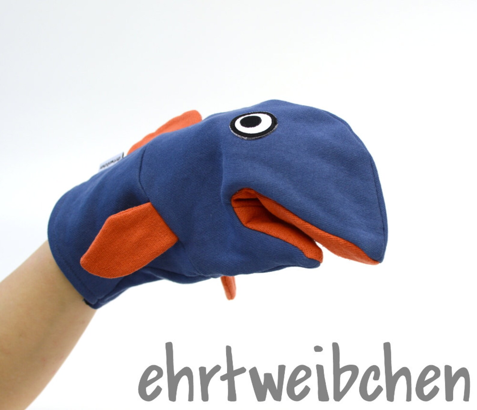 FISH Hand Puppet Made of Organic Cotton | Etsy